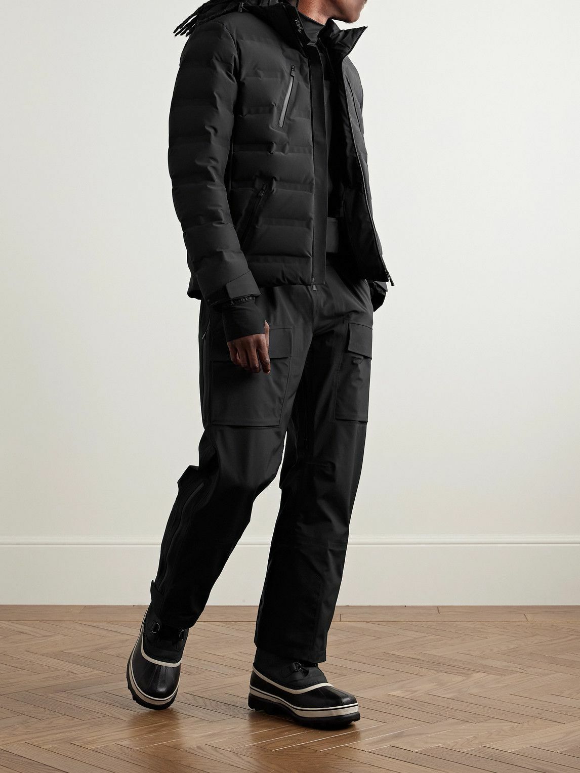 Aztech Mountain - Nuke Suit Quilted Hooded Down Ski Jacket - Black ...