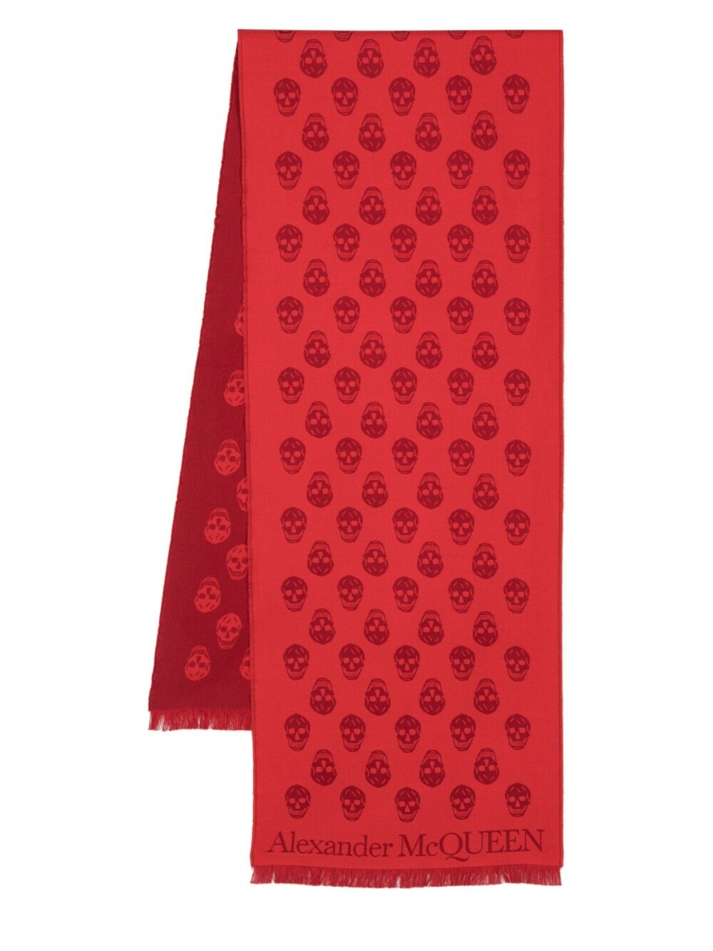 ALEXANDER MCQUEEN - Skull Double- Face Wool Scarf Alexander McQueen