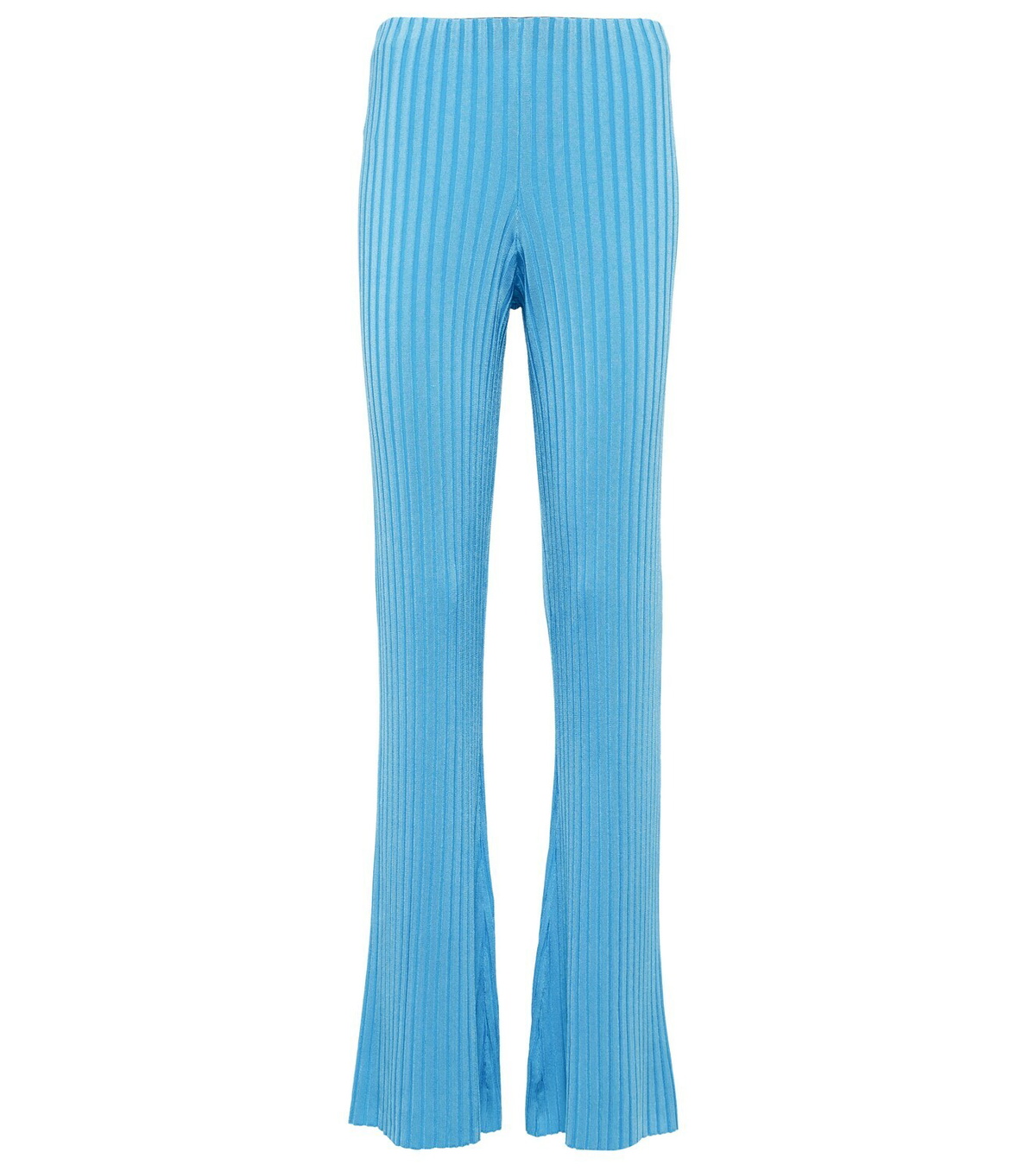 Galvan Rhea ribbed-knit flared pants Galvan