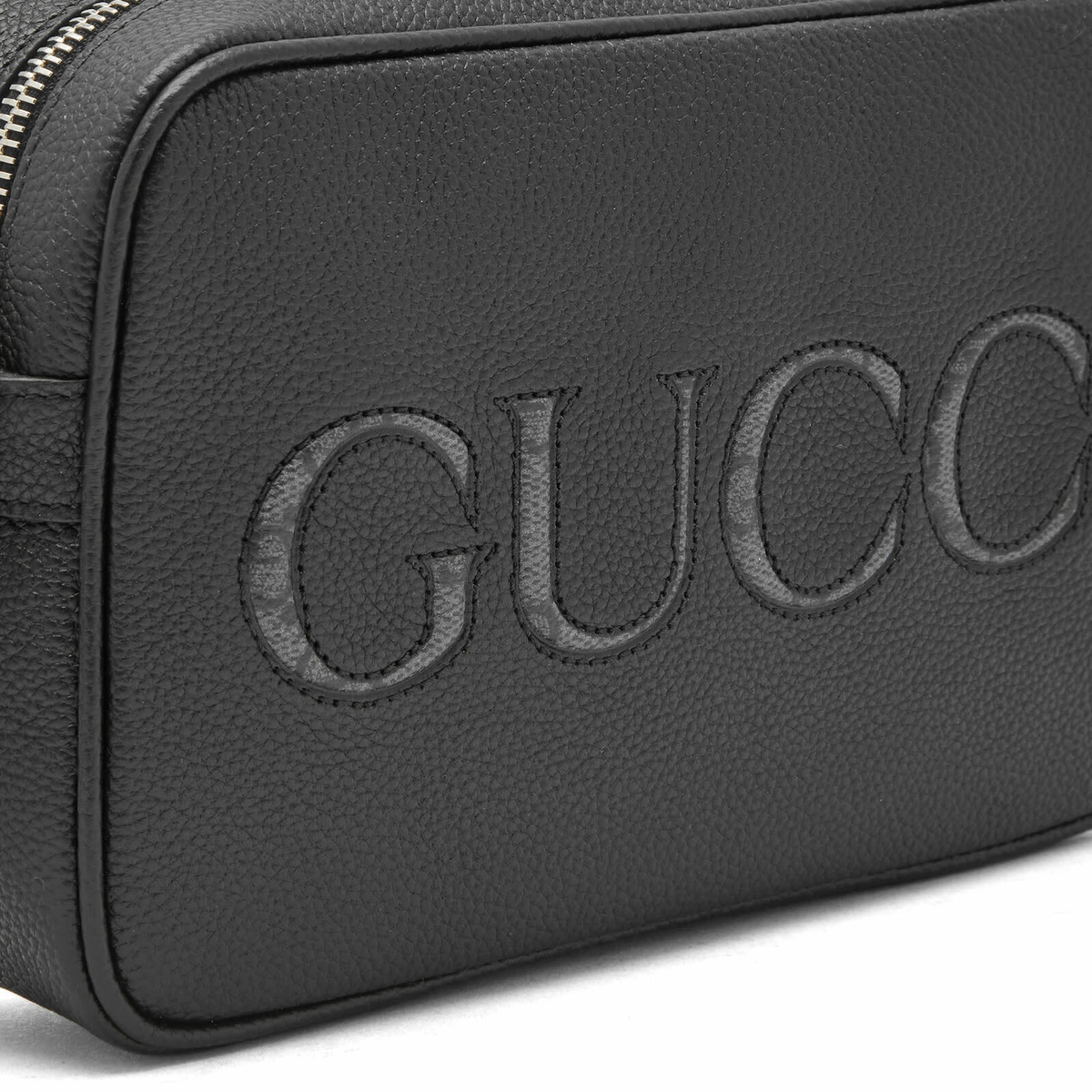 Gucci Men's Mini Shoulder Bag in Grey Black Gucci