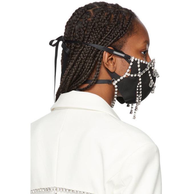 AREA Silver Crystal Teardrop Mask AREA