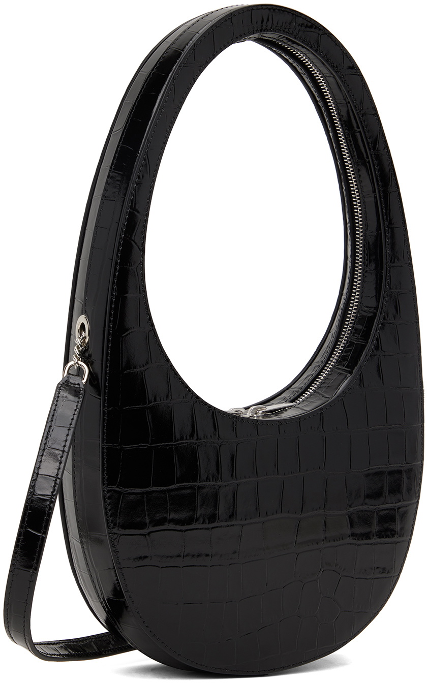 Coperni Black Croco Crossbody Swipe Bag Coperni