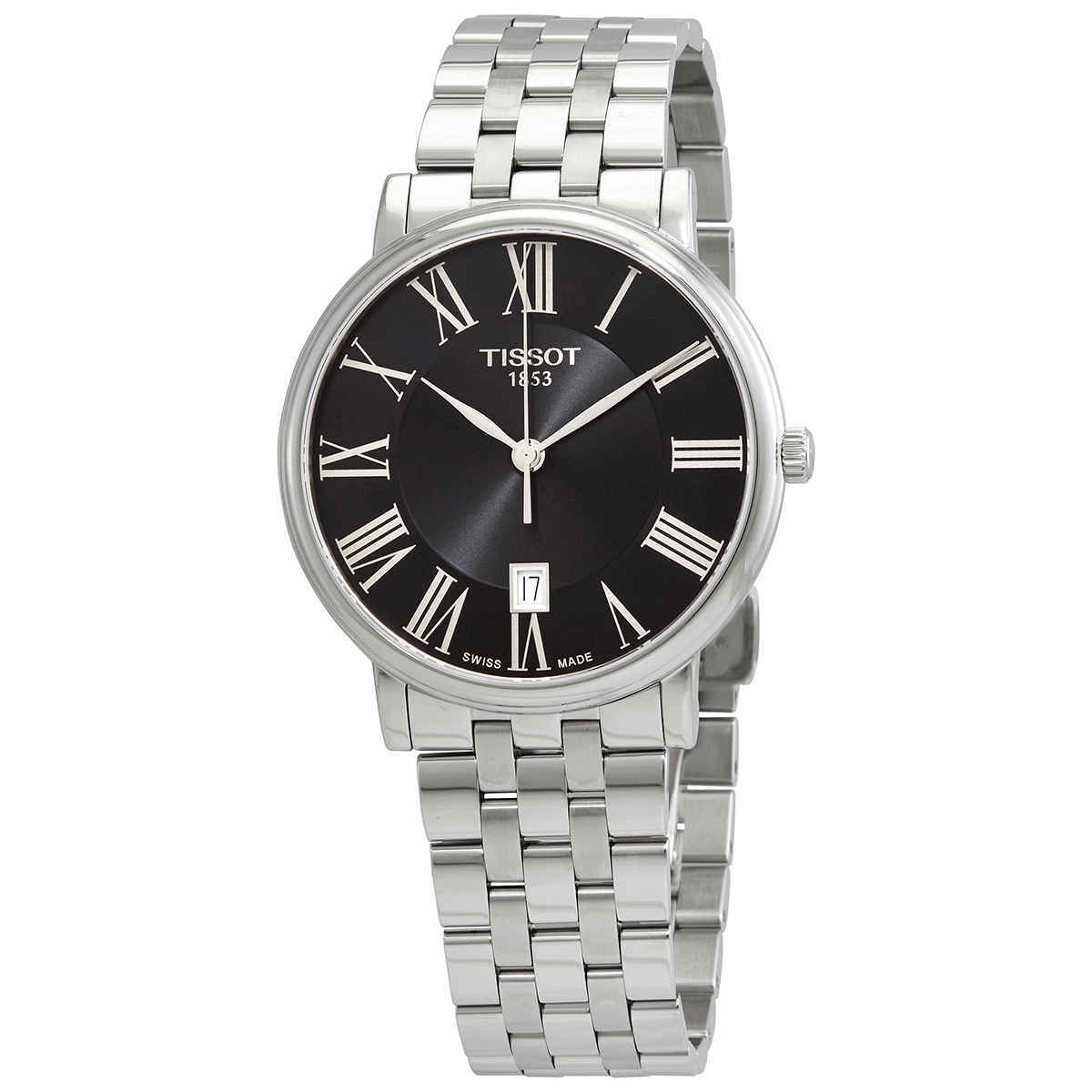Tissot Carson Premium Quartz Black Dial Mens Watch T122.410.11.053.00 ...