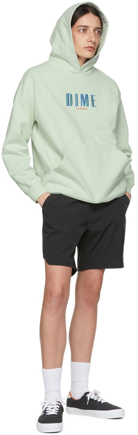 Dime Green Cotton Hoodie Dime