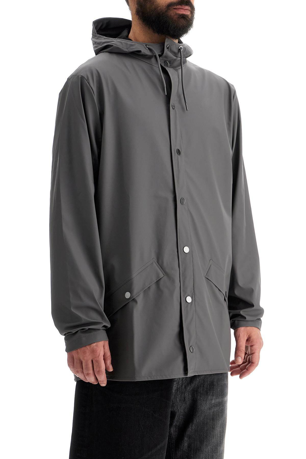 RAINS unisex rain jacket Grey Rains