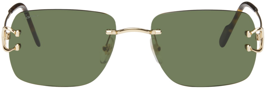 Cartier Gold 'C de Cartier' Sunglasses Cartier