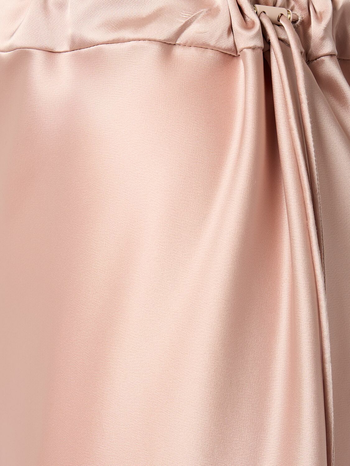 MAX MARA Editore Satin Elastic Midi Skirt Max Mara
