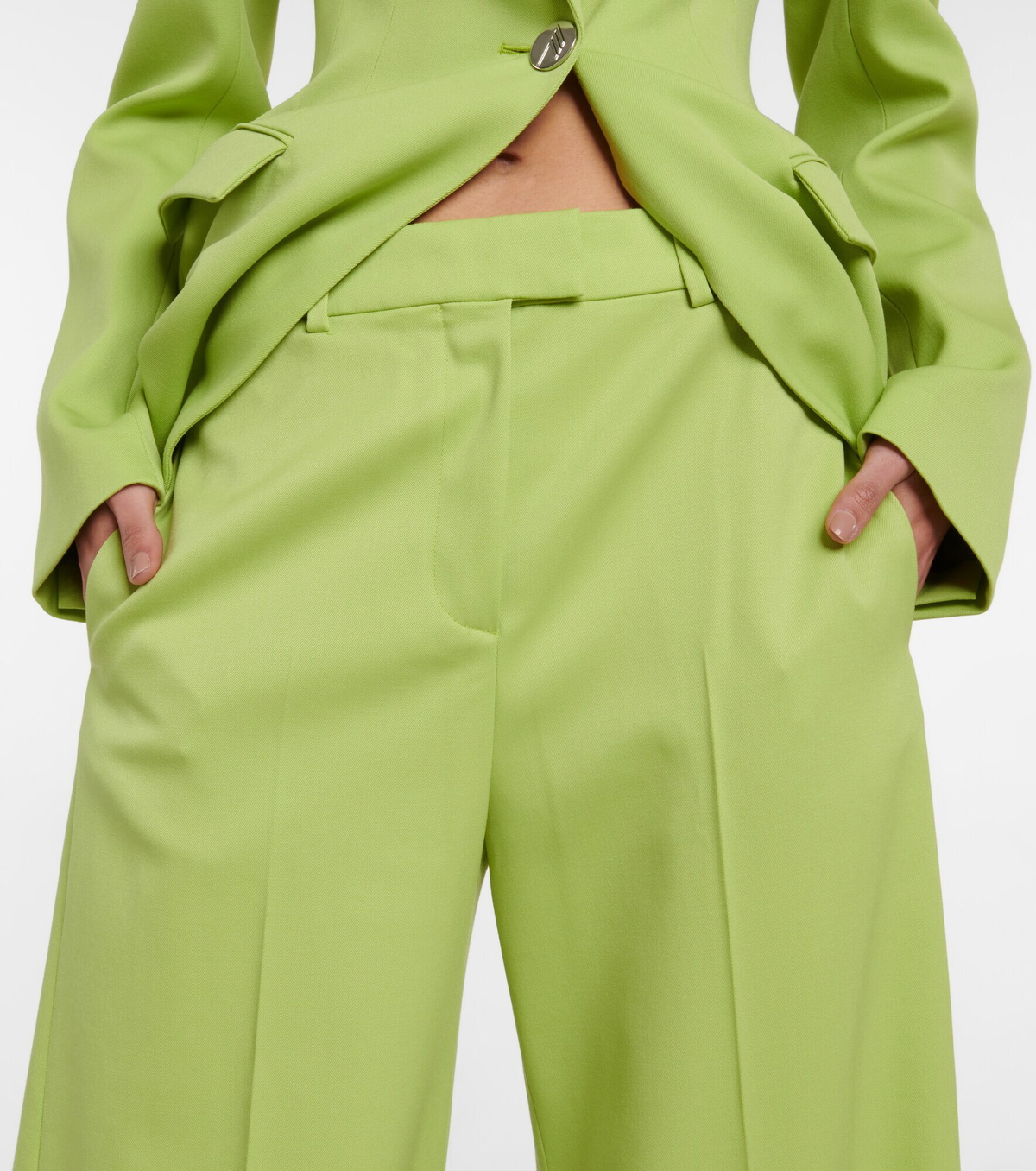 The Attico - Jagger wool gabardine tapered pants The Attico