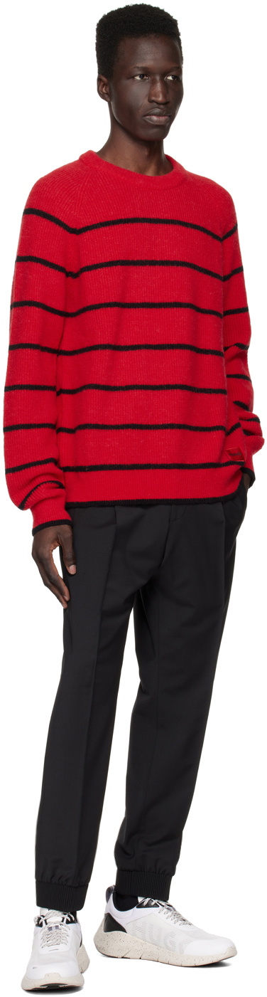 Hugo Red Striped Sweater Hugo Boss