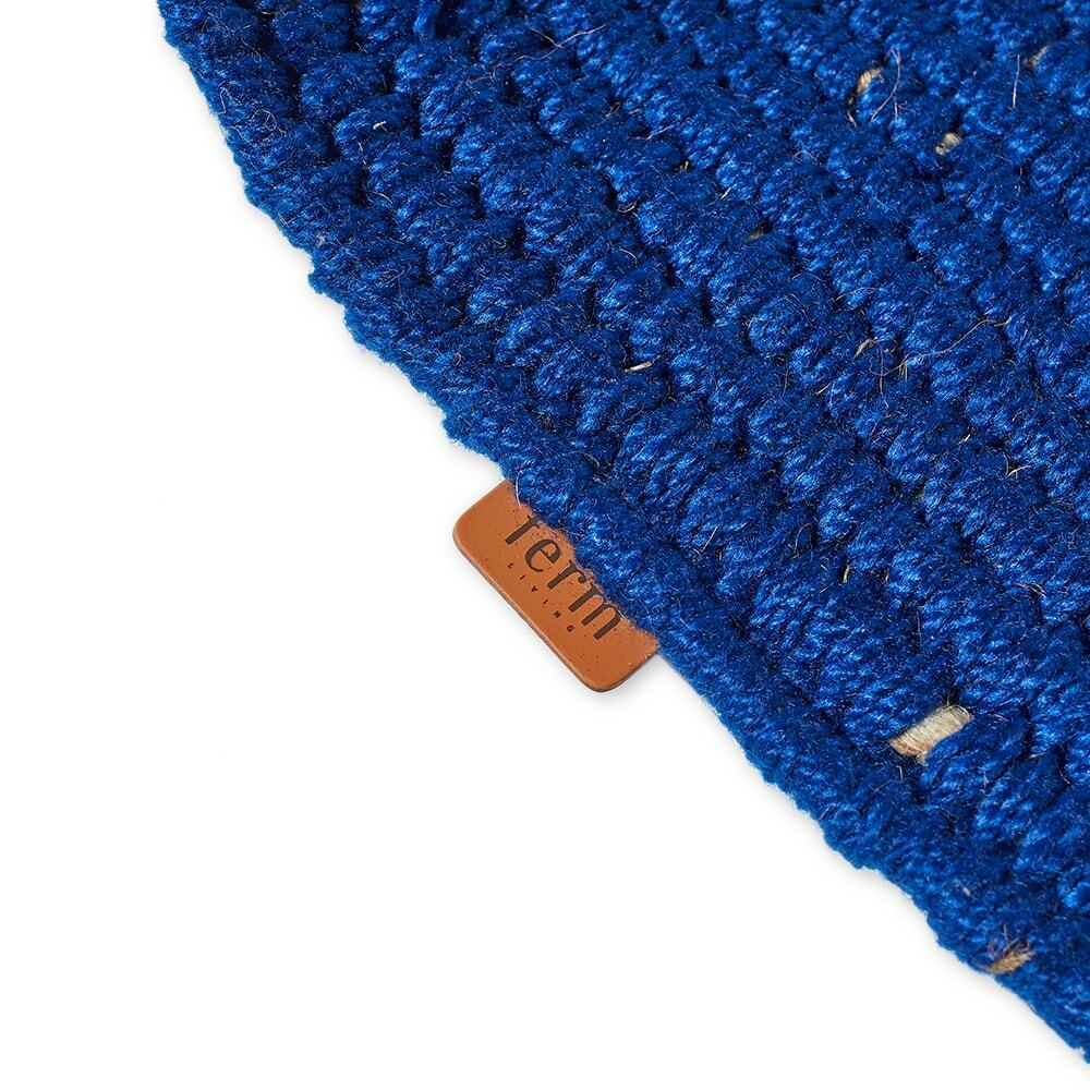 ferm LIVING Block Door Mat in Bright Blue/Natural ferm LIVING
