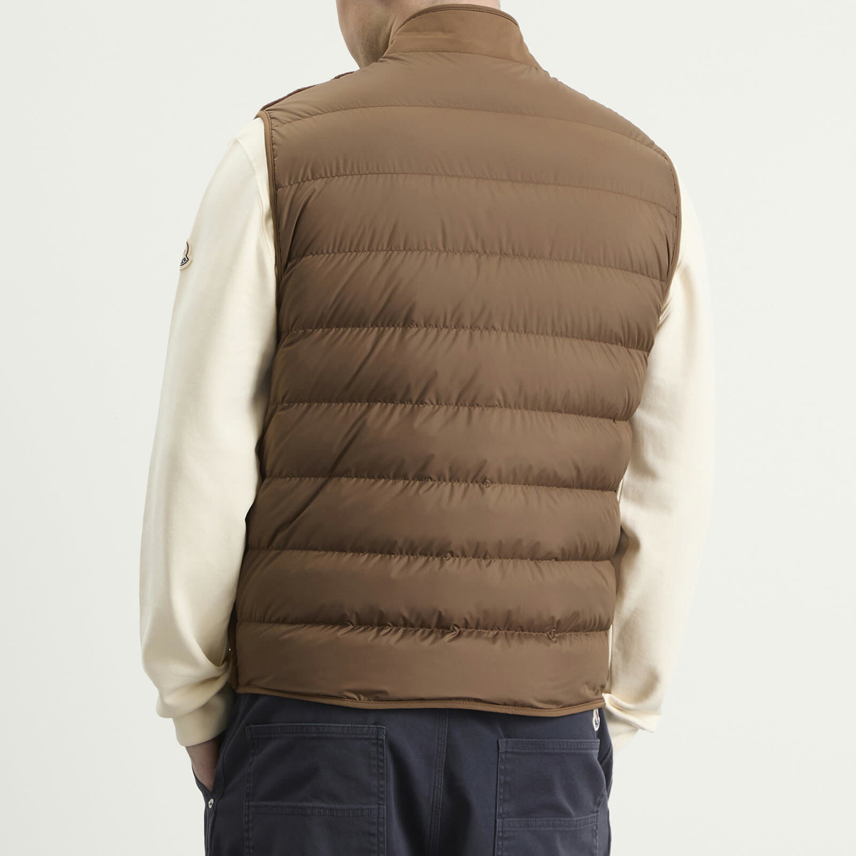 Moncler Men's Karakai Teddy Fleece Vest in Brown Moncler