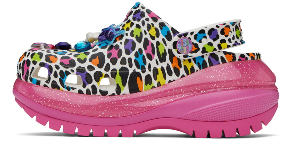 Crocs White Lisa Frank Edition Mega Crush Clogs Crocs
