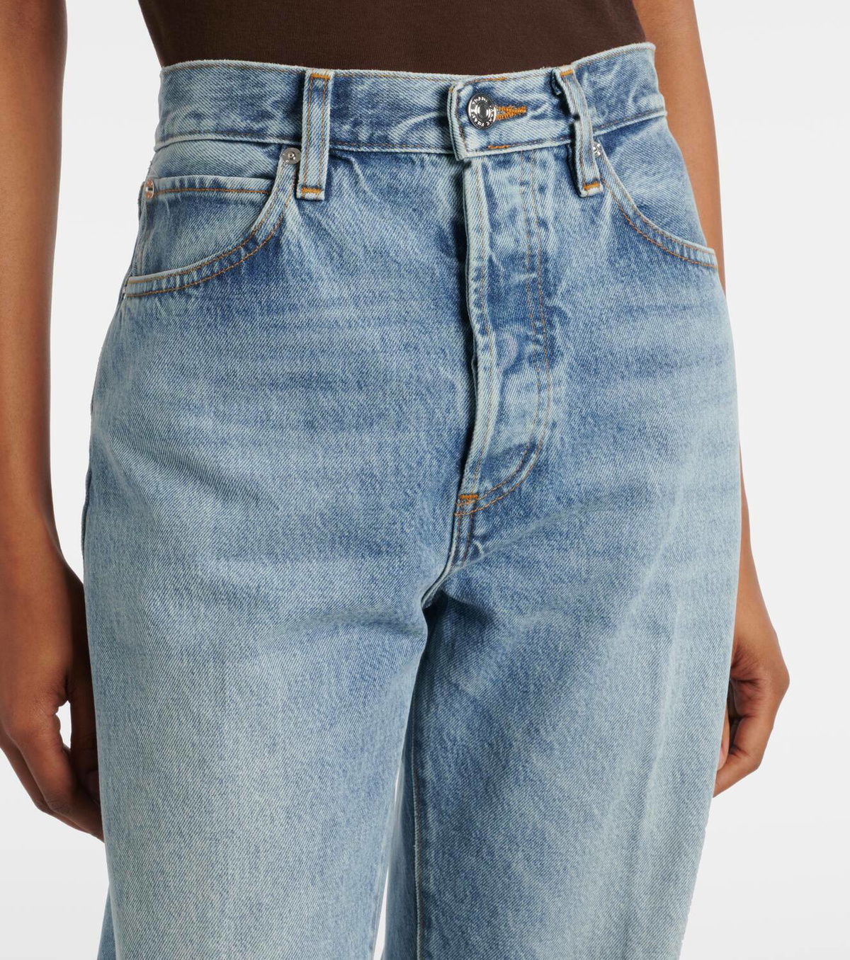 Frame The Vertical high-rise straight jeans Frame Denim