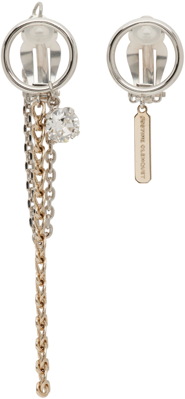 Justine Clenquet Gold & Silver Chen Earrings Justine Clenquet