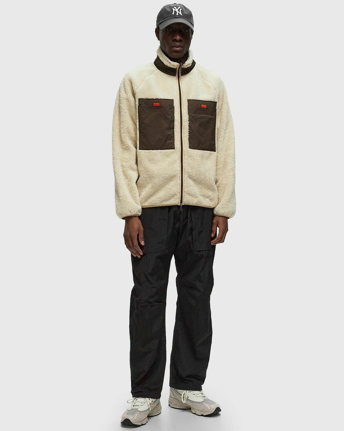 WOOLRICH BLACK LABEL - SHERPA FULL ZIP Beige Mens Fleece Jacket Woolrich