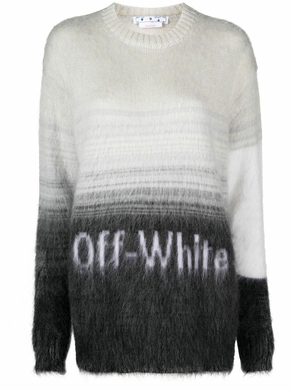 OFF-WHITE - Logo Mohair Sweater Off-White