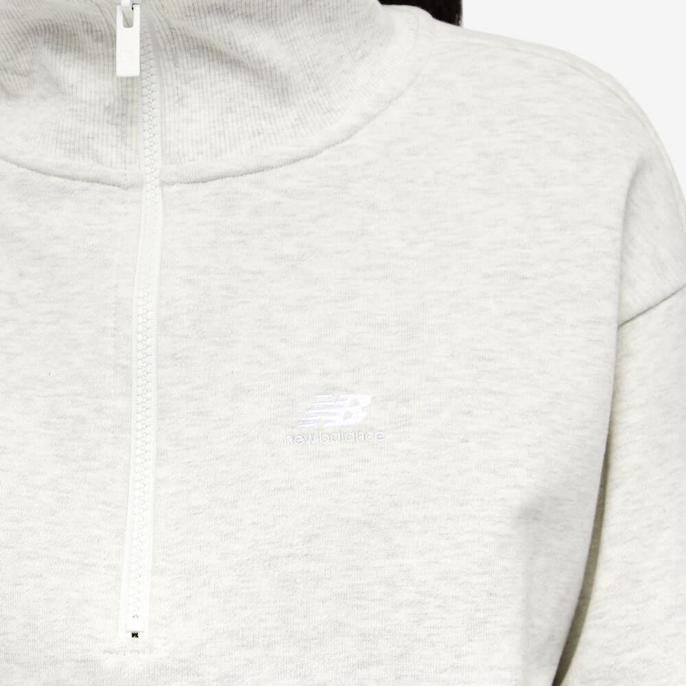 New Balance Women's NB Athletics Quarter Zip Top in Heather Grey New ...