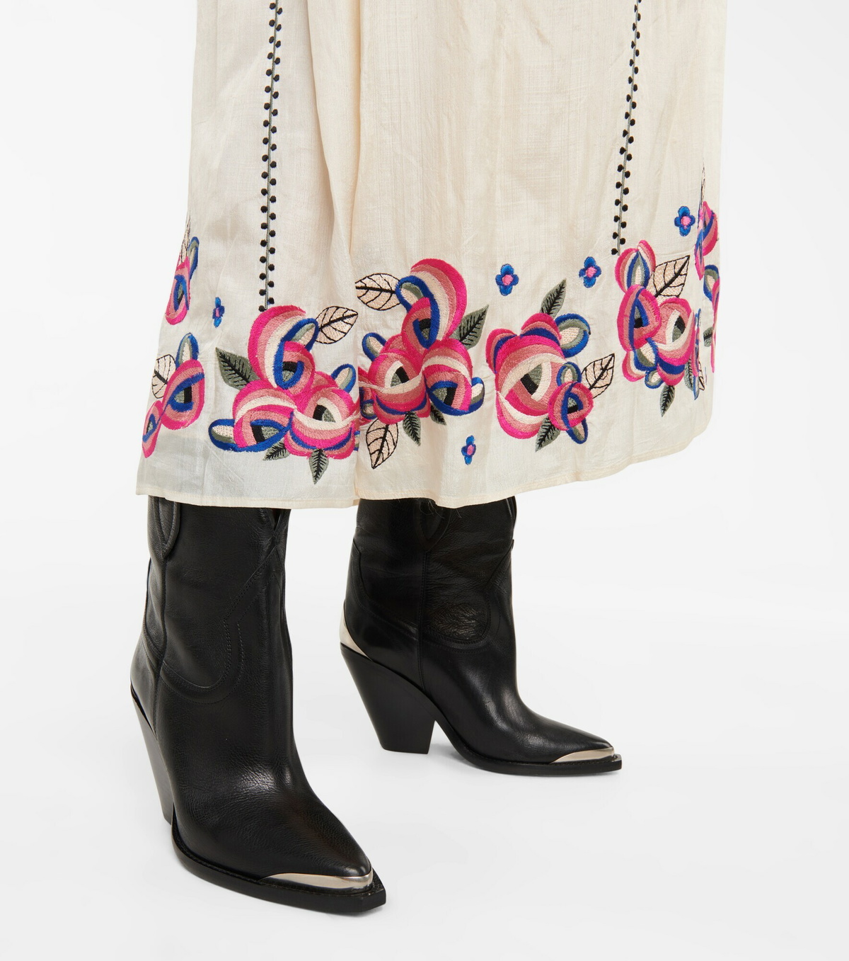 Isabel Marant - Leyane leather cowboy boots Isabel Marant