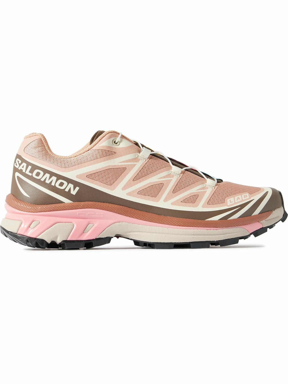 Salomon - XT-6 Rubber-Trimmed Mesh Sneakers - Pink Salomon
