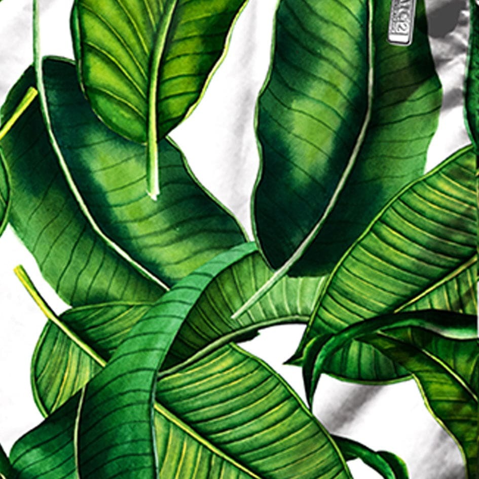MC2 Saint Barth Banana Leaves Print Mid-length Swim Shorts MC2 Saint Barth
