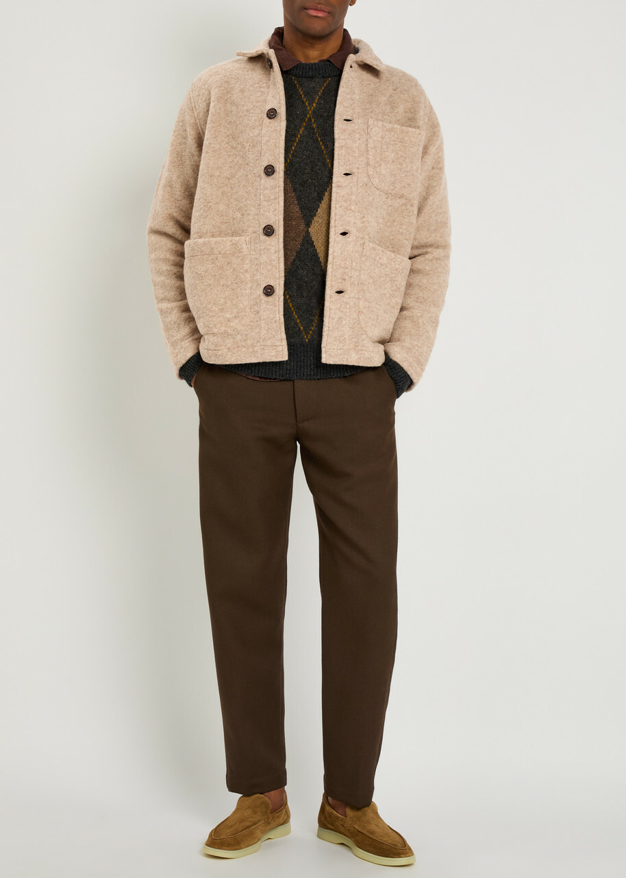 Universal Works Wool-blend Jacket Beige Universal Works