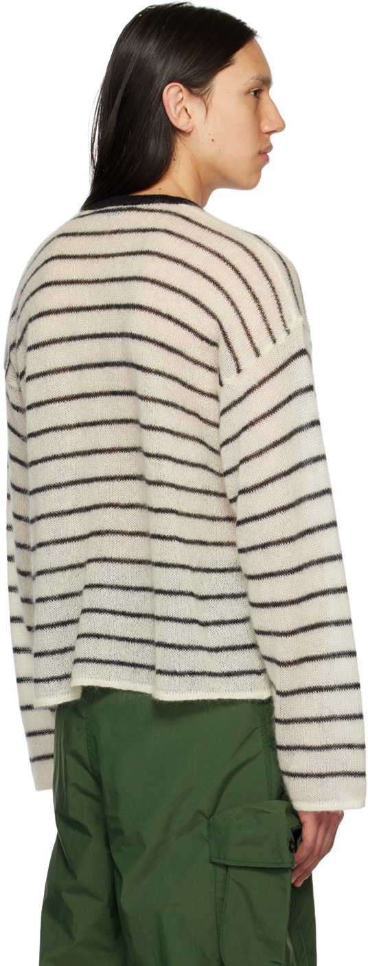 SUNNEI Black & Off-White Striped Sweater Sunnei