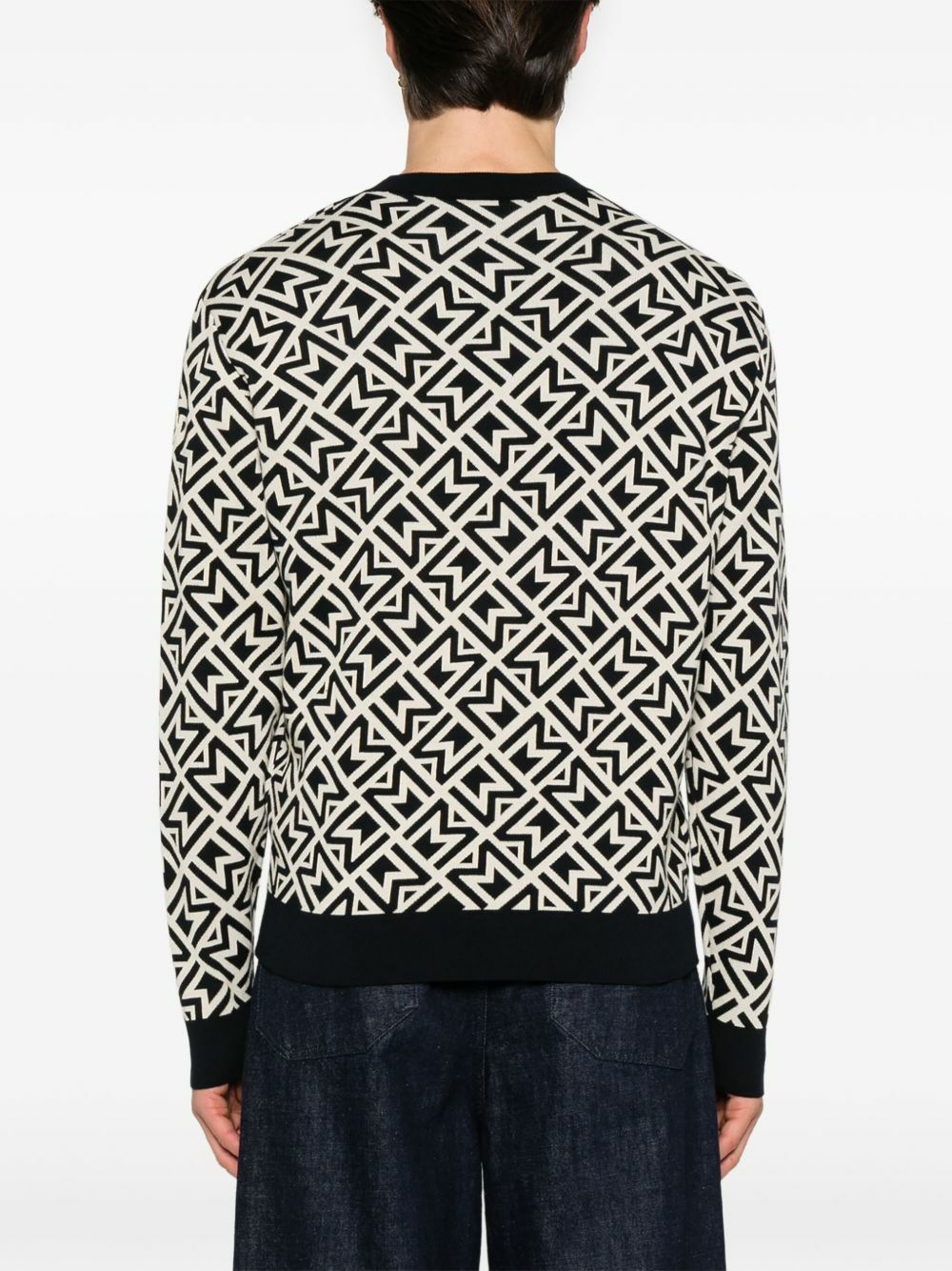 Moncler Blue Monogram Sweater Moncler