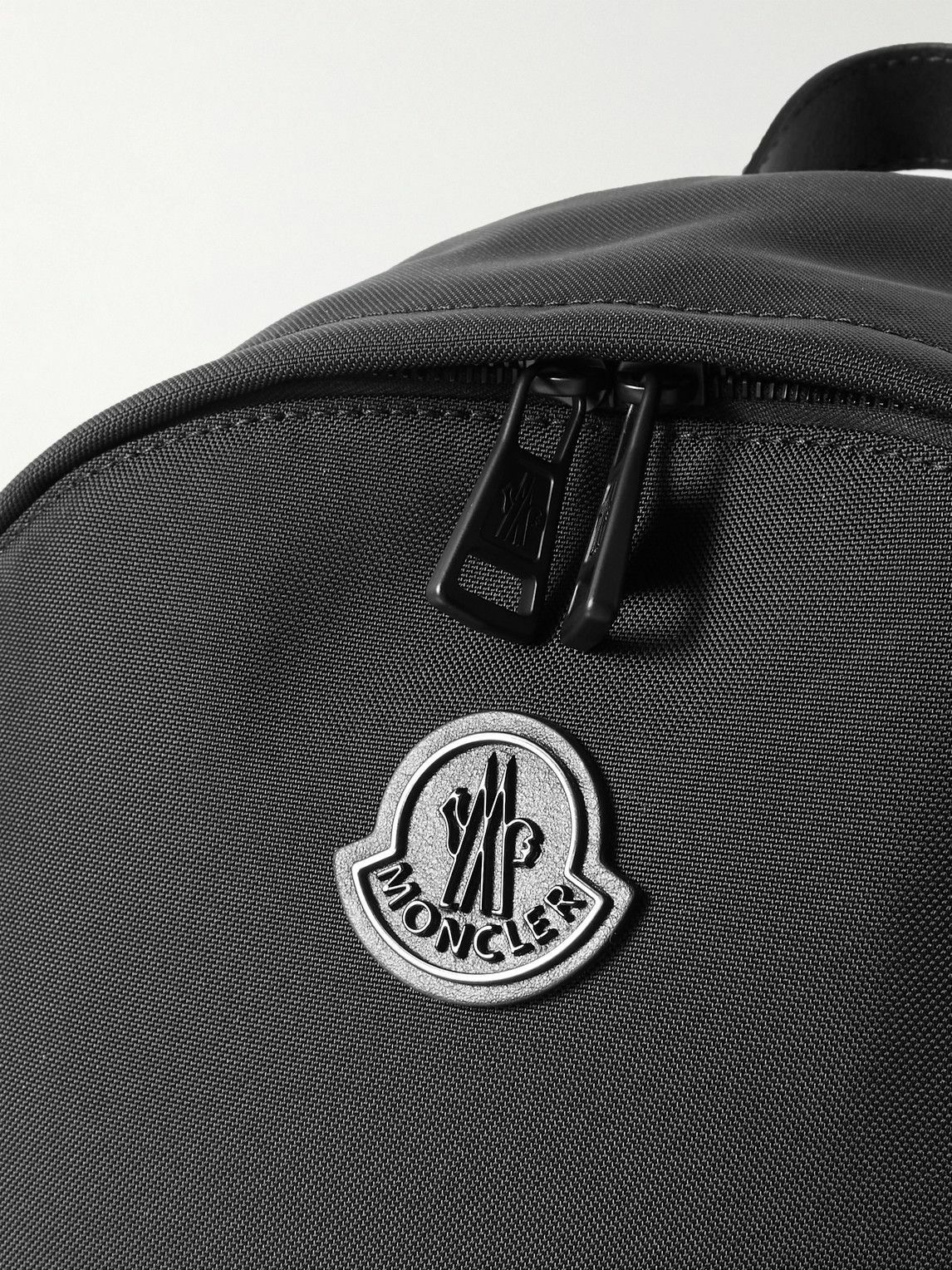 Moncler - Logo-Appliquéd Leather-Trimmed Shell Backpack Moncler
