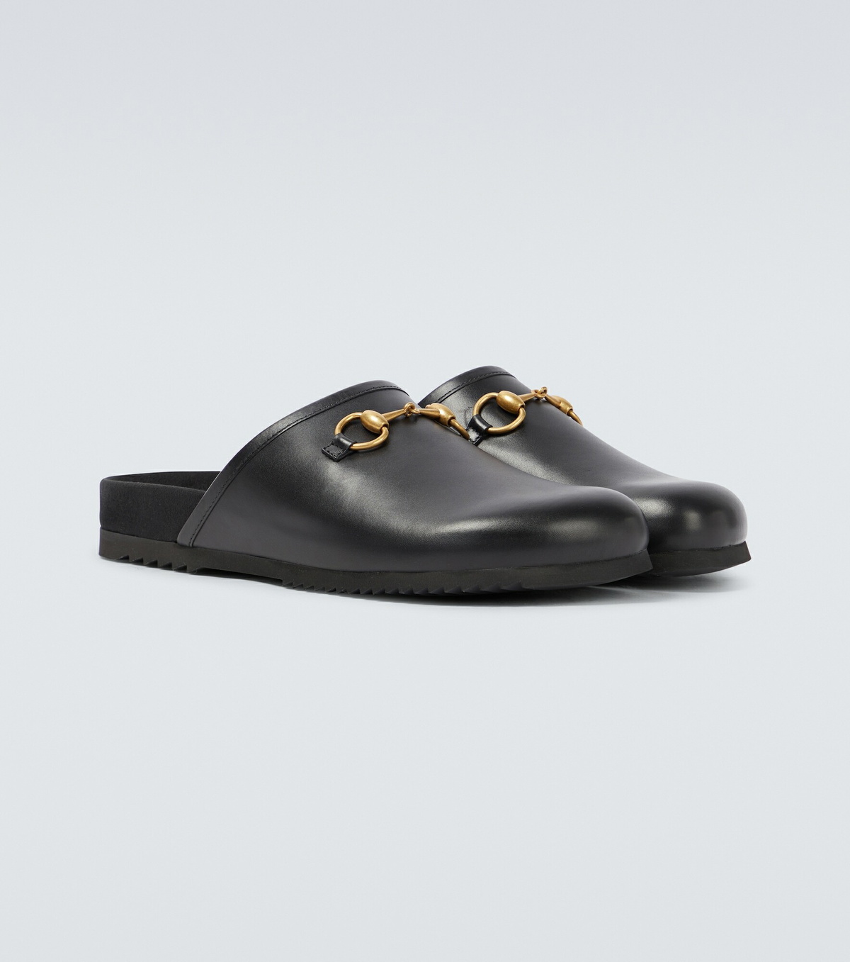 Gucci - Horsebit leather slippers Gucci