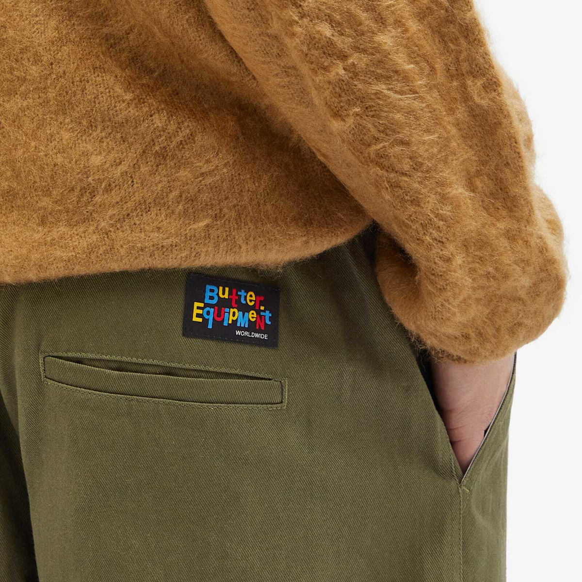 Butter Goods Men's Wide Leg Pants in Army Butter Goods