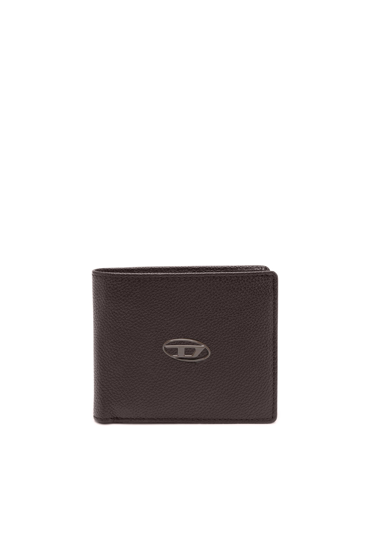 Diesel Bi-fold wallet in grainy leather - Small Wallets Mens in Brown ...