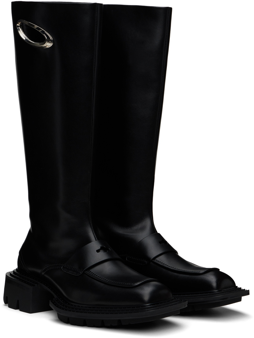 untitlab® Black Reel Ring Boots