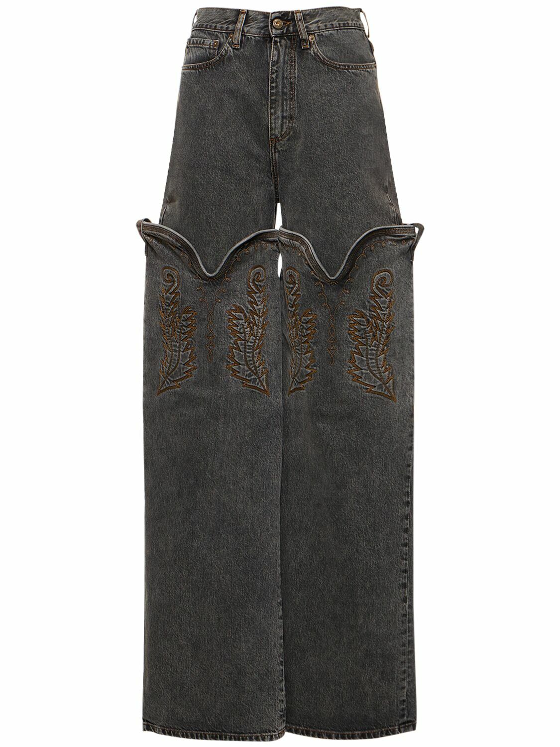 Y/PROJECT - Straight Denim High Rise Cowboy Jeans Y/Project