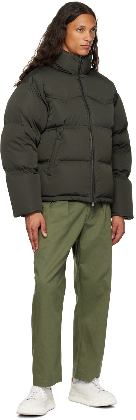 AFTER PRAY Khaki Western Down Jacket