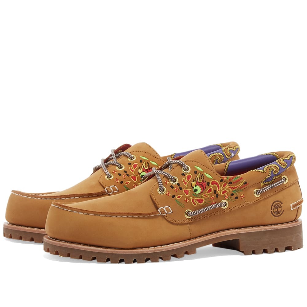Timberland x CLOT 3 Eye Classic Lug Shoe in Wheat Nubuck Timberland