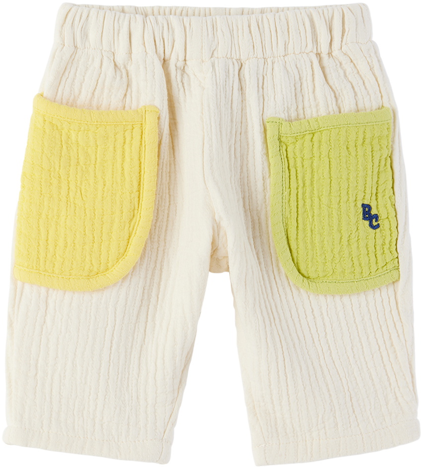 Bobo Choses Baby Off-White Color Block Lounge Pants Bobo Choses