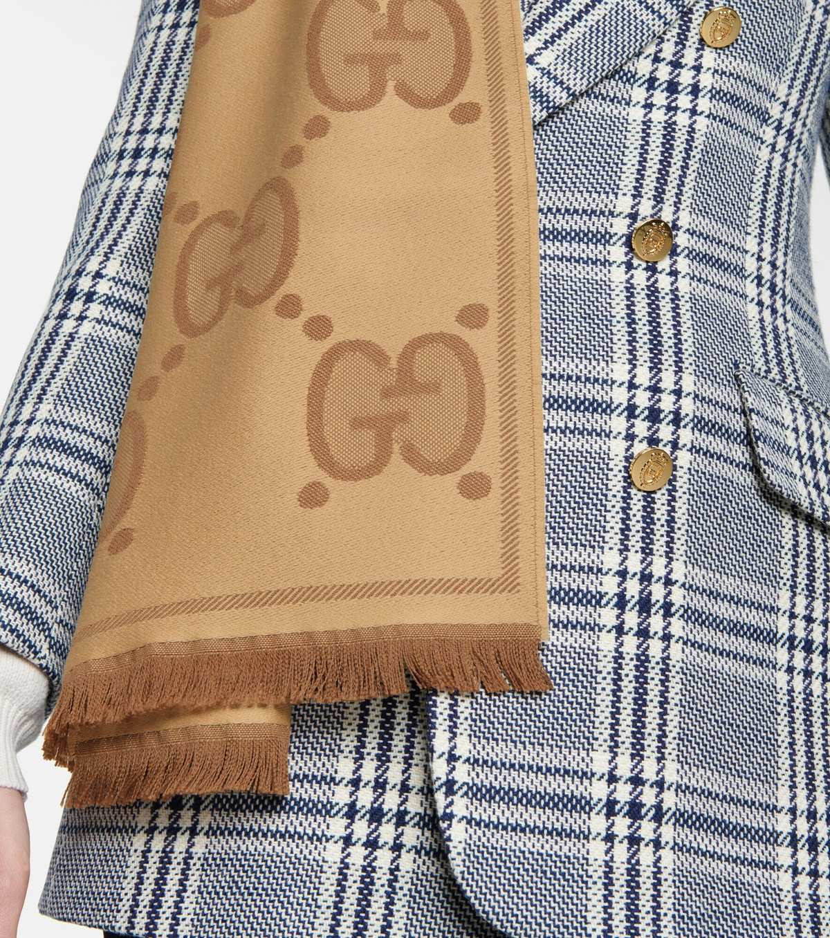 Gucci - GG wool jacquard scarf Gucci