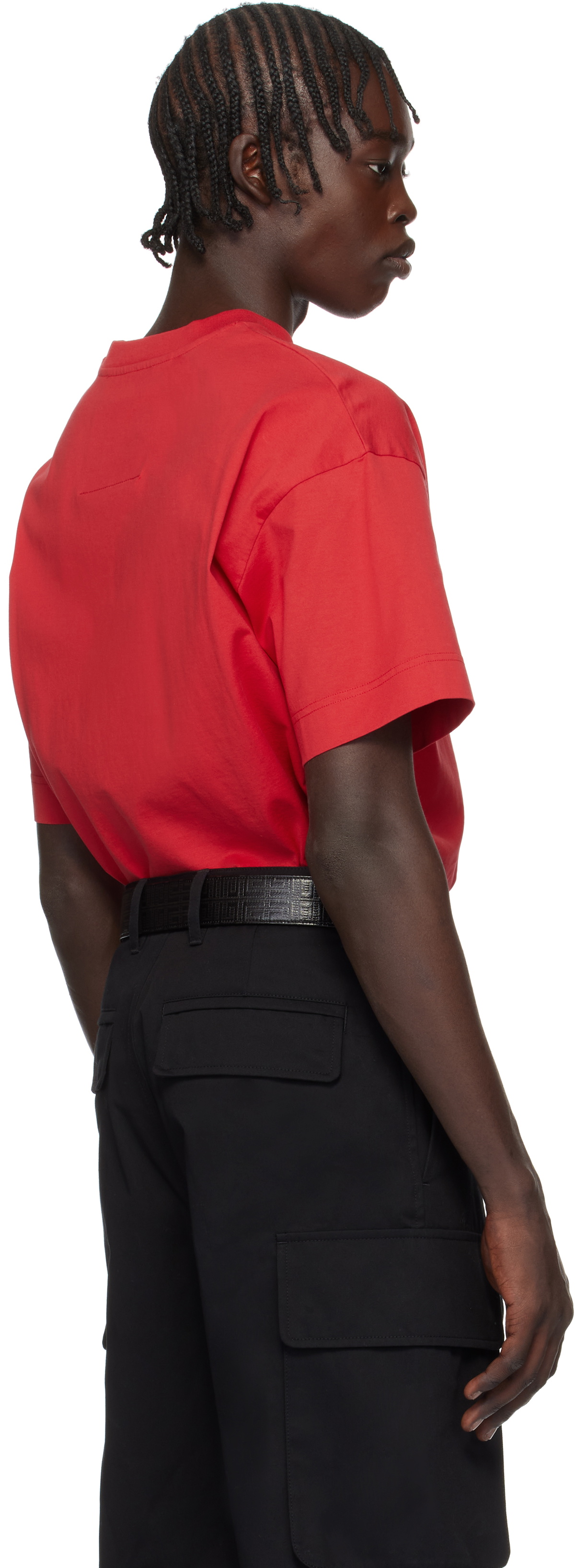 Givenchy Red 'GIVENCHY' T-shirt Givenchy