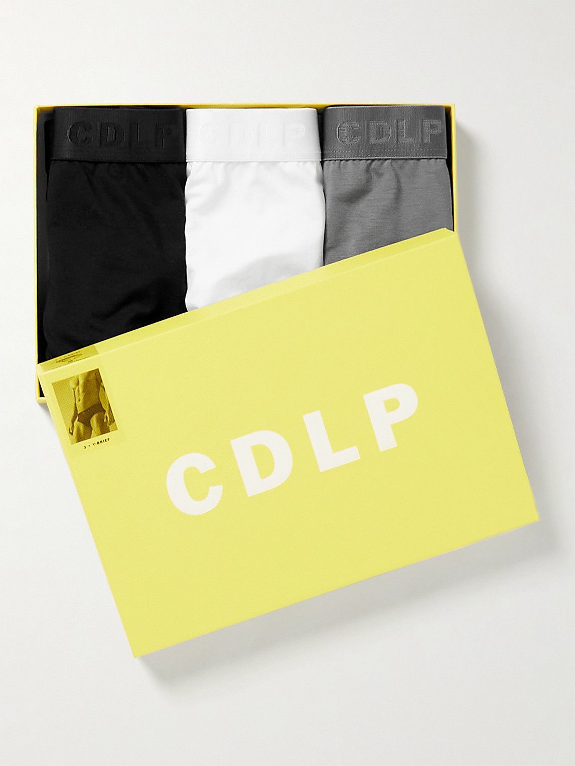 CDLP - Three-Pack Stretch-Lyocell Briefs - Multi CDLP