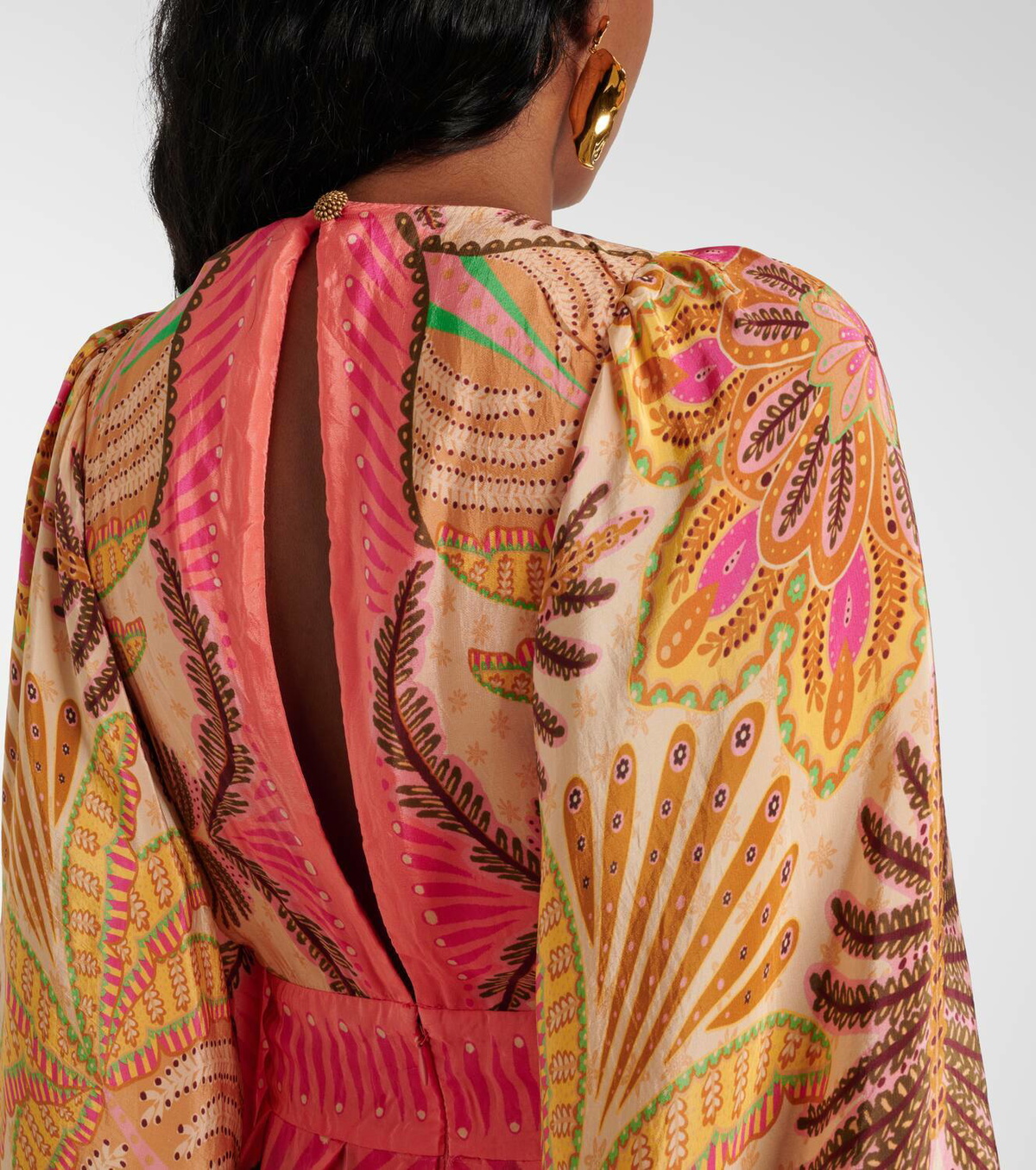 Farm Rio Sand Palms Scarf printed maxi dress Farm Rio