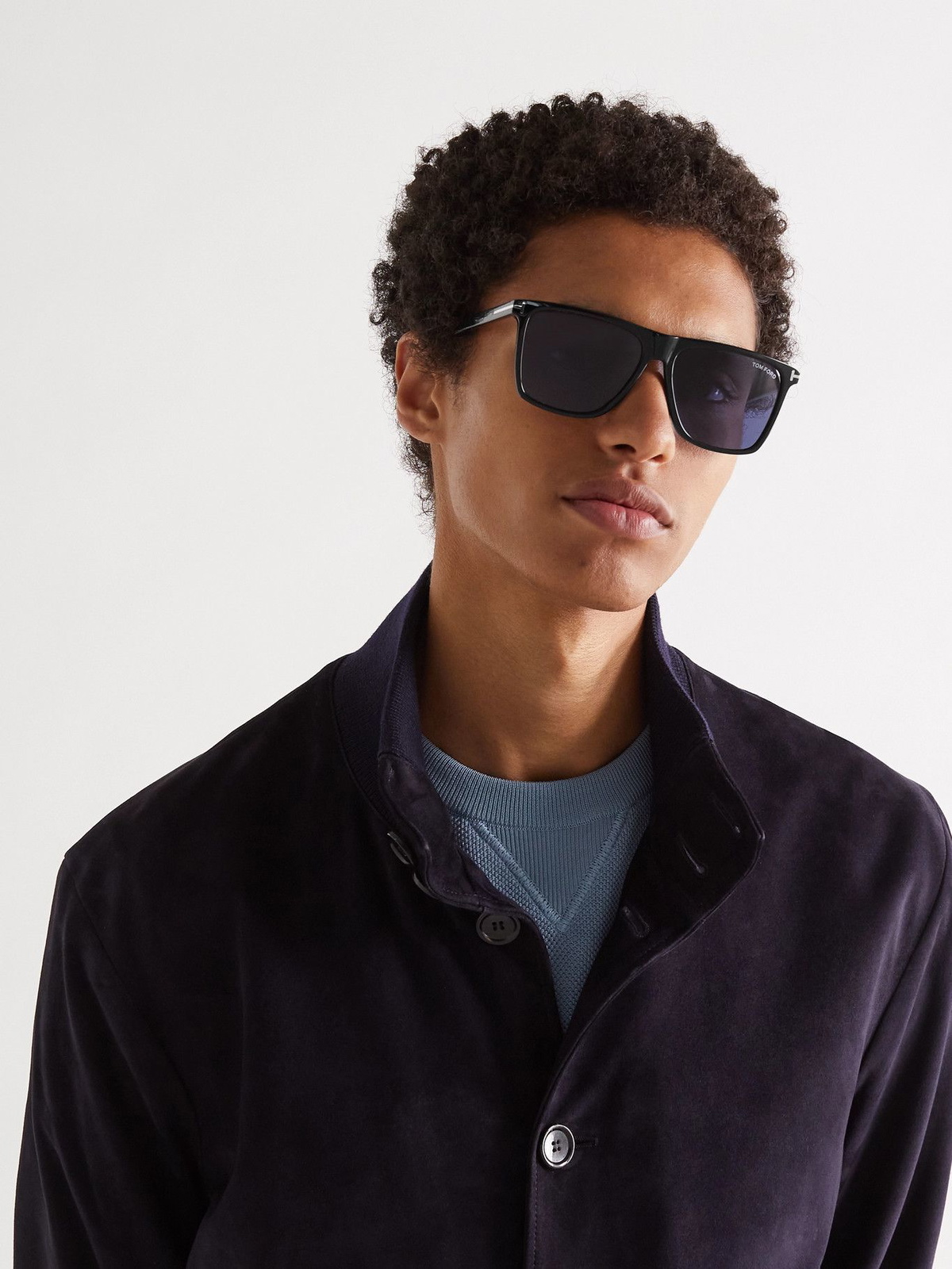 Tom Ford Square Frame Tortoiseshell Acetate Sunglasses Tom Ford