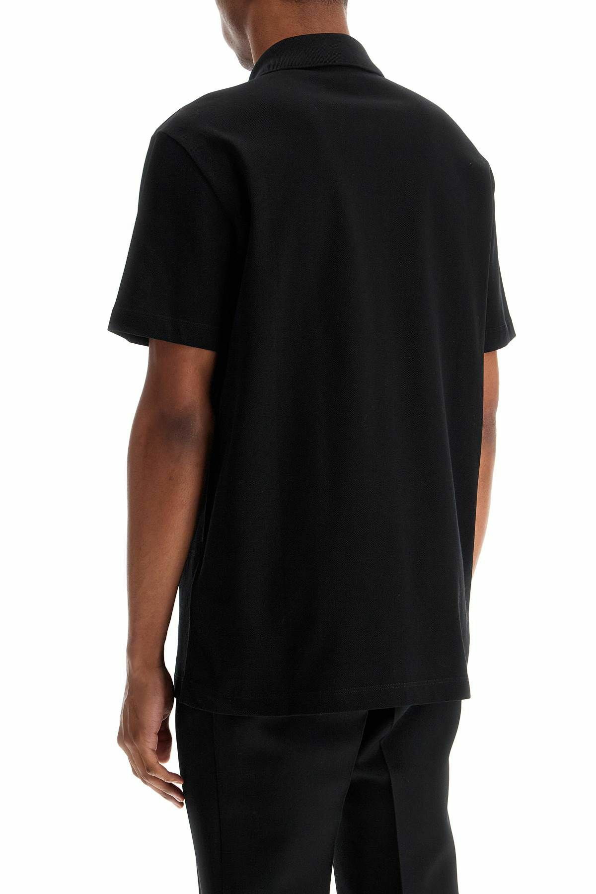 VERSACE chain crest polo shirt Black Versace