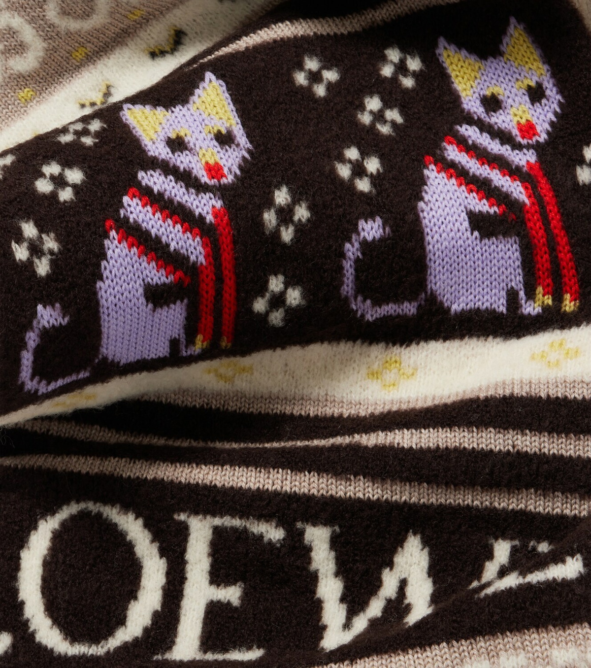 Loewe x Louis Wain logo wool-blend scarf Loewe