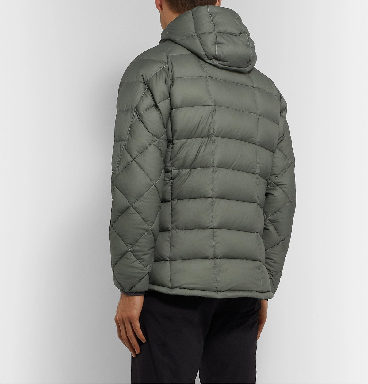 And Wander - Quilted Nylon Hooded Down Jacket - Green and Wander