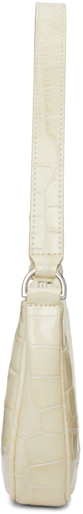 BY FAR Off-White Croc Rachel Shoulder Bag By Far