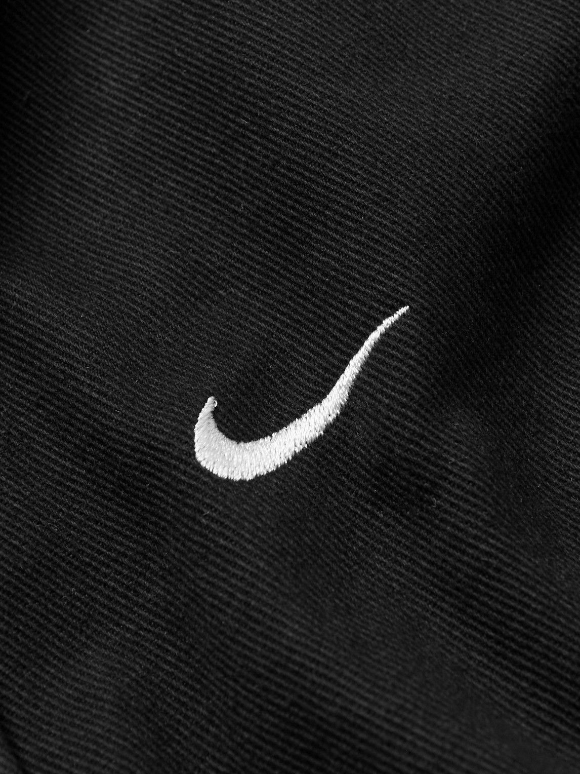 Nike - Logo-Embroidered Quilted Cotton-Canvas Jacket - Black Nike