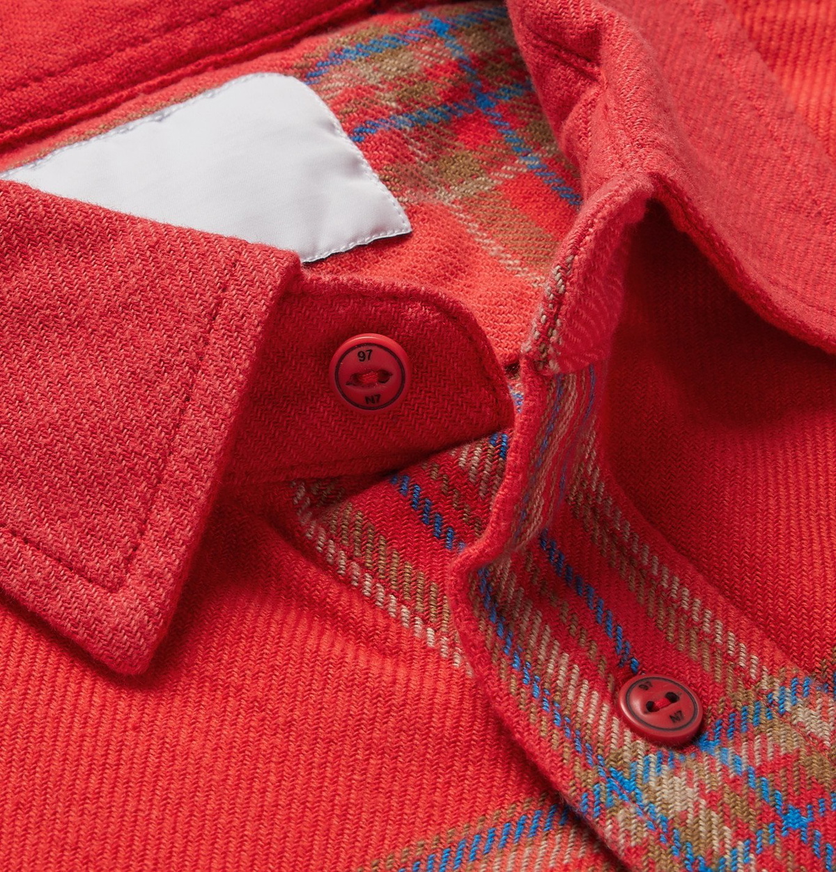 Adsum - Checked Cotton-Flannel Shirt - Orange Adsum