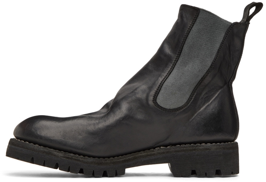 Guidi Black Leather Chelsea Boots Guidi