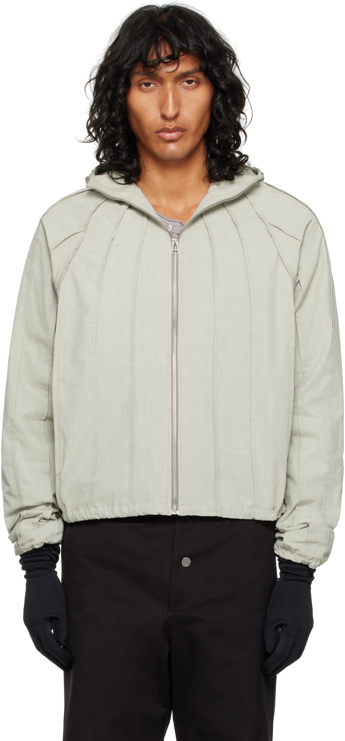 Tondolo Taupe Hooded Jacket Tondolo