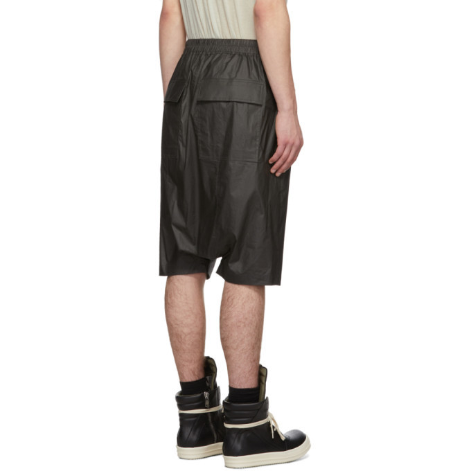 Rick Owens Grey Ricks Pods Shorts Rick Owens